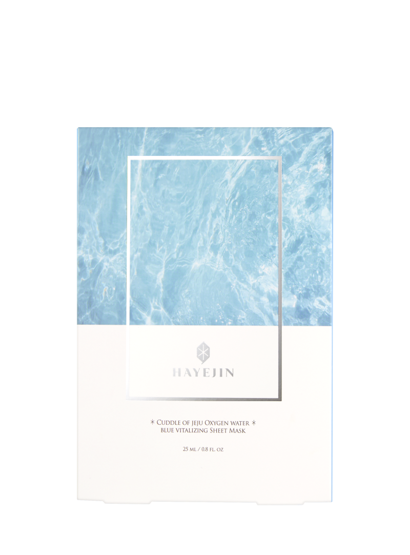 HAYEJIN Cuddle of Jeju Oxygen Water Blue Vitalizing Sheet Face Mask ...