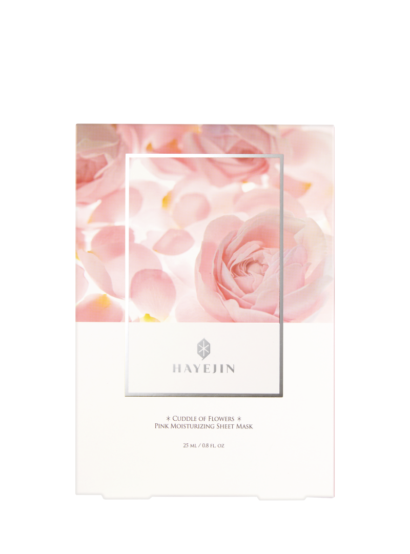 HAYEJIN Cuddle of Flowers Pink Moisturizing Sheet Face Mask (5EA ...